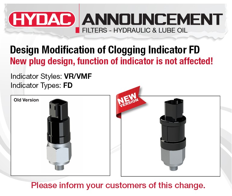 Clogging Indicator FD - HYDAC Technology Corporation